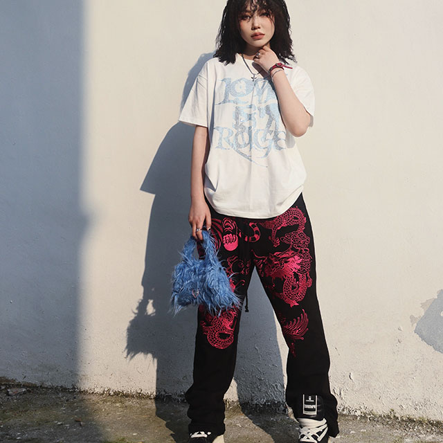 PCCVISION DRAGON EMBROIDERED SWEAT PANTS スウェットパンツ PCCVISION DRAGON EMBROIDERED SWEAT PANTS スウェットパンツ